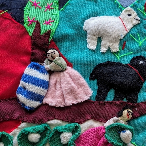 Art | Mexican Handmade Fabric Wall Hanging 3d Tapestry Nwot | Poshmark
